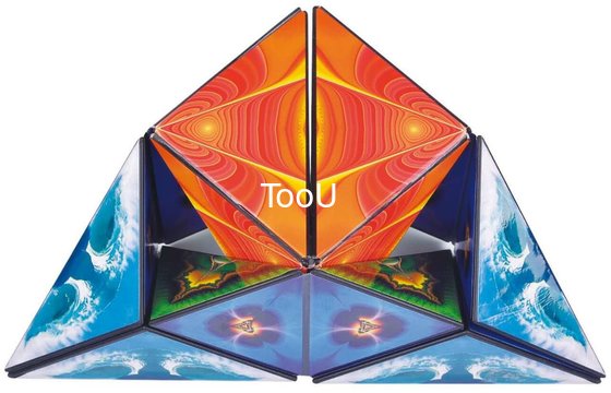 8CM Magical Cube Production brain teaser magical cube DIY magic puzzle cube plastic ABS 2 In 1 Magic Cubes for Relax