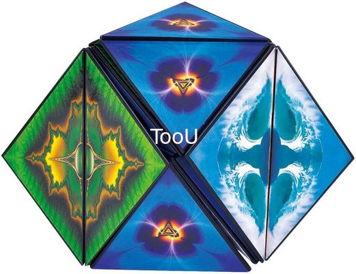 8CM Magical Cube Production brain teaser magical cube DIY magic puzzle cube plastic ABS 2 In 1 Magic Cubes for Relax