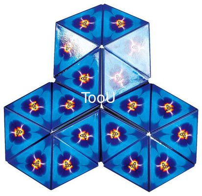 8CM Magical Cube Production brain teaser magical cube DIY magic puzzle cube plastic ABS 2 In 1 Magic Cubes for Relax