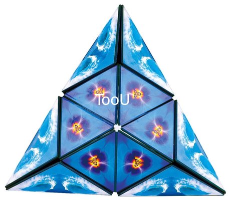 8CM Magical Cube Production brain teaser magical cube DIY magic puzzle cube plastic ABS 2 In 1 Magic Cubes for Relax