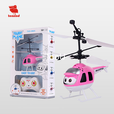 infrared inductional flyer  hand sensor control  mini flying cartoon helicopter