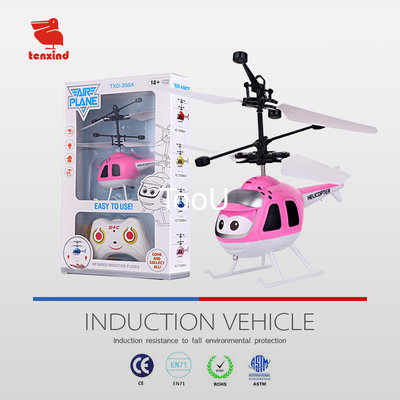infrared inductional flyer  hand sensor control  mini flying cartoon helicopter