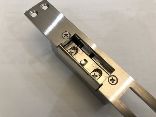 Long Type Stainless Steel European Electric Strike with  Current 90° Opening for Access Control System