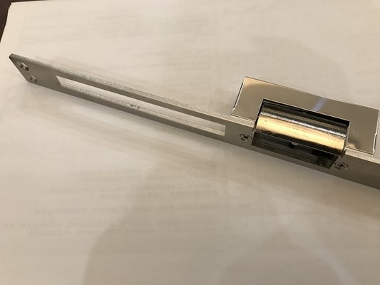Long Type Stainless Steel European Electric Strike with  Current 90° Opening for Access Control System