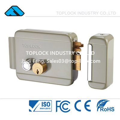 Electric Lock For Gate Rim Lock With Separated Fixed Cyinder With Access Control System