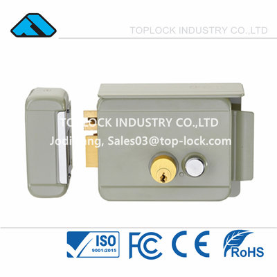 Electric Lock For Gate Rim Lock With Separated Fixed Cyinder With Access Control System