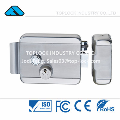 Electric Rim Locks for Gates with Double-End Solid Brass Cylinder for Right/Left Open
