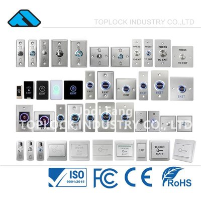 Safe System Electric Magnetic Door Lock Cerradura Electricc IR Infared Pushbutton Button Switch Door Release Exit