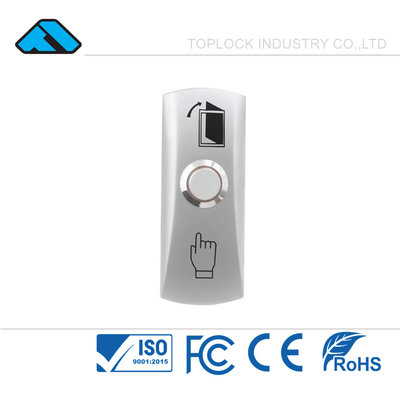 No Signal Mortise Installation Door Release Exit Pushbutton Switch with Electric Door Rim Lock, Strike Inner Wooden Door