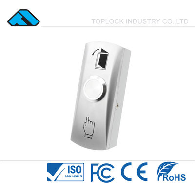 No Signal Mortise Installation Door Release Exit Pushbutton Switch with Electric Door Rim Lock, Strike Inner Wooden Door
