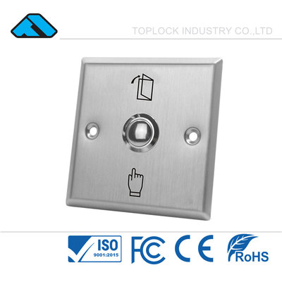 NO/NC Stainless Steel Door Push Button Switch For Door Entrance, Easy Installation with Electric Rim Lock