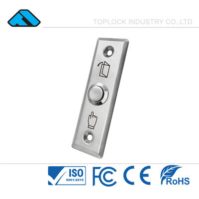 Slim Stainless Steel Mini Door Release Entry Exit Pushbutton Switch with Electric Door Lock