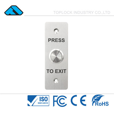 Waterproof NO COM Signal Electric Magnetic Door Lock Push Exit Button Switch Intercom Building System
