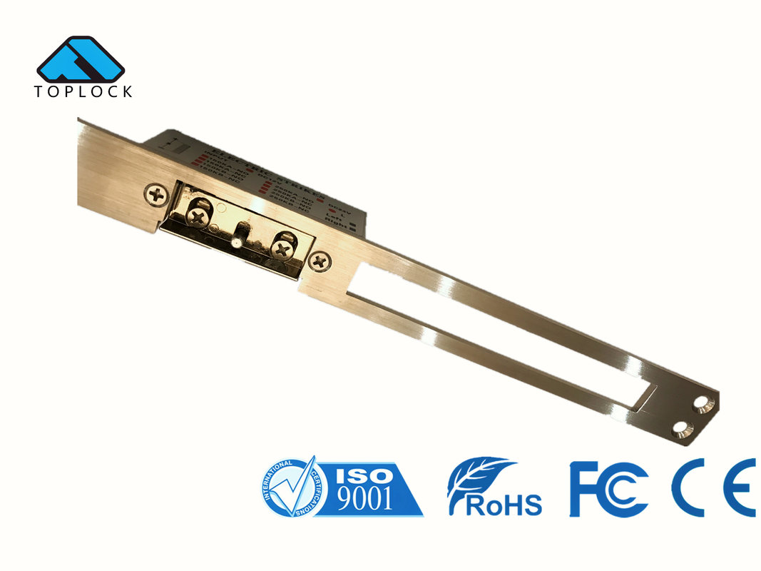 Long Type Stainless Steel European Electric Strike with  Current 90° Opening for Access Control System