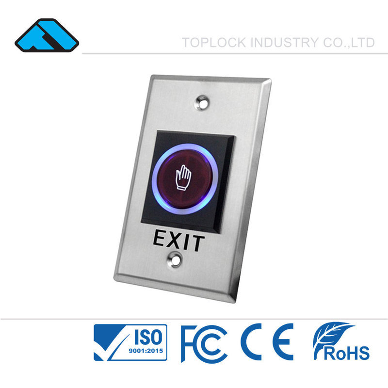 IR No Touch Pushbutton Switch Stainless Steel Plate with Electric Door Lock