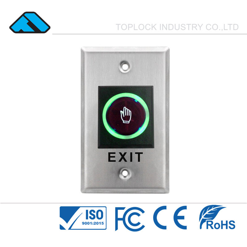 Intercom Keyless Door Lock System Electromagnetic Lokc Door Exit Push Button Switch