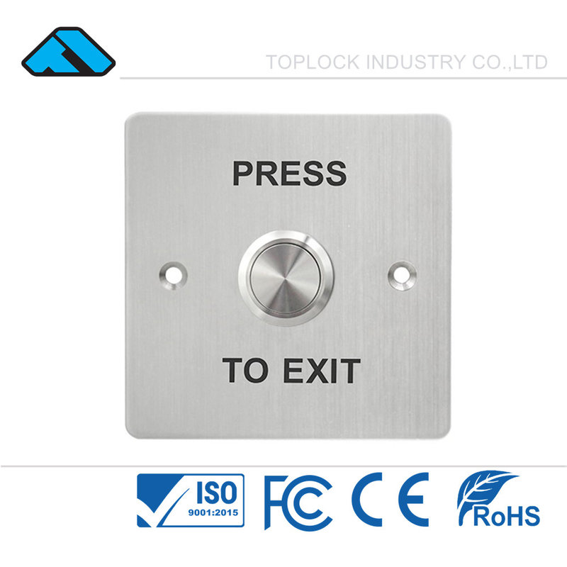 Waterproof NO COM Signal Electric Magnetic Door Lock Push Exit Button Switch Intercom Building System