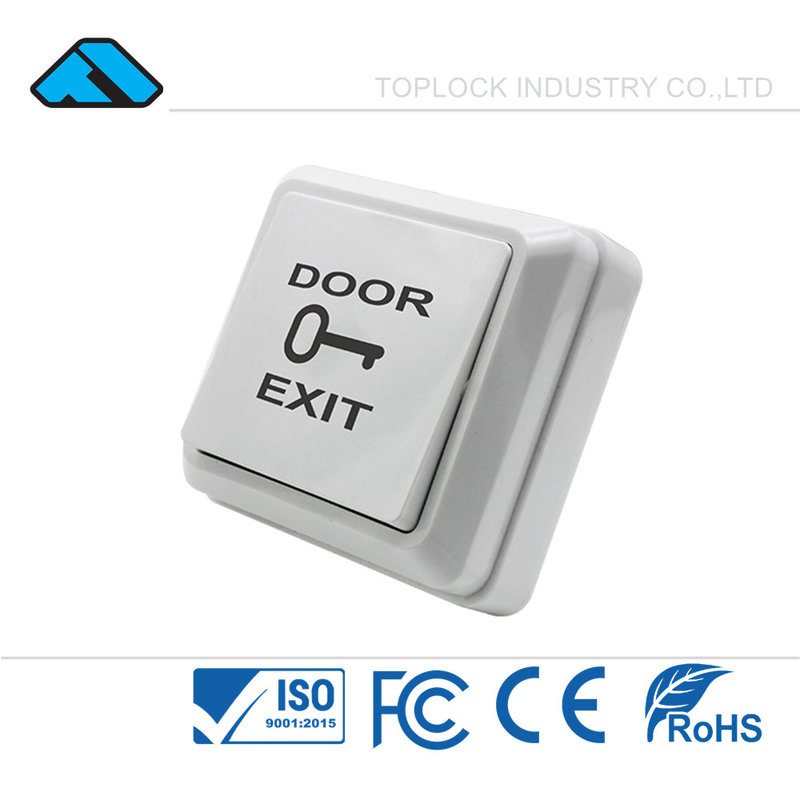 Mortise Installation Electric Door Switch Push Button Door Entry Exit With Electric Lock Access Control System