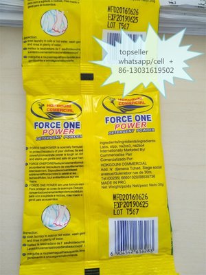 FORCE ONE detergent powder for africa market small sachet high foam handwash powder