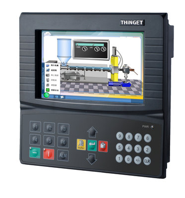 32 Digital I/O Integrated PLC And HMI Touch Screen Monitor With PLC , VFD , Servo