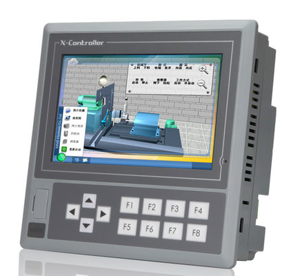 Mitsubishi Integrated PLC And HMI Touch Screen Panels With RS232 Port IP20