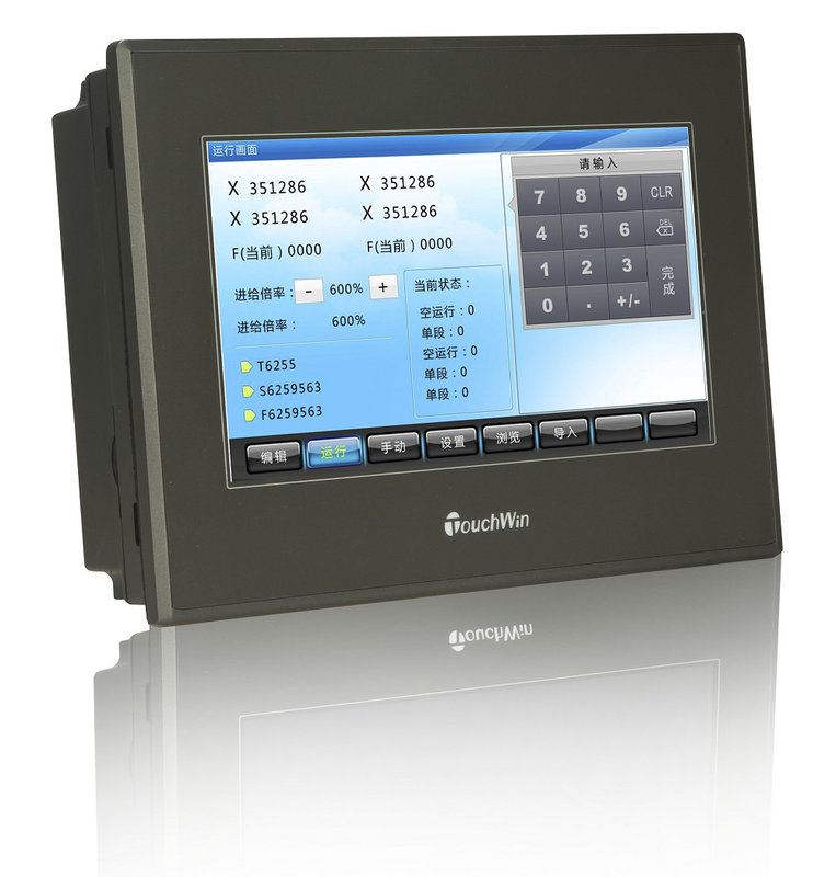 4.3'' LCD Industrial Touch Screen HMI Panels With Siemens And Mitsubishi PLC