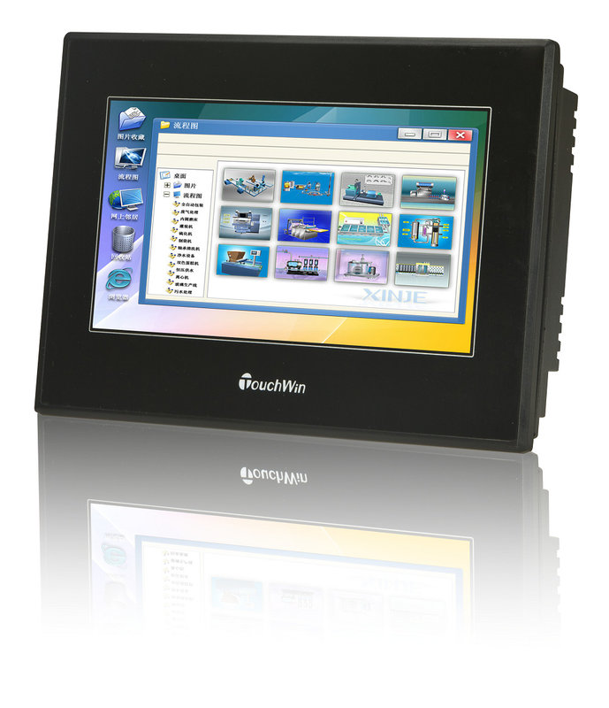 Three Serial Ports Industrial HMI RS485 With Delta PLC , Servo Drive And VFD