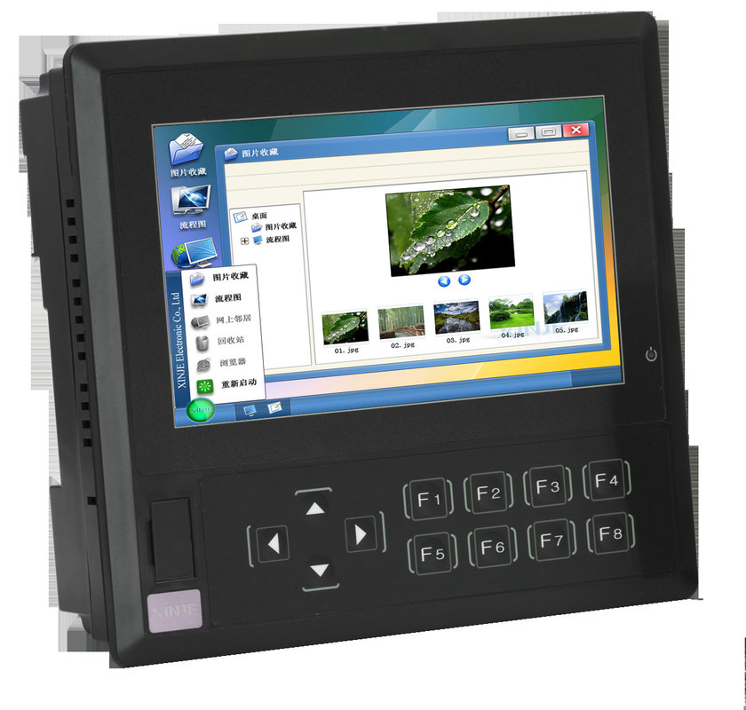 3,7" entrée-sortie actuelle de tension intégrée de PLC et de HMI d'écran tactile, 65536 couleurs vraies