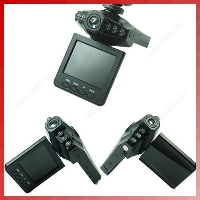 Cámaras portátiles portátiles de la caja negra DVR 6 IR LED del coche de HD DVR HD con 2,5" rotor de la pantalla 270° LS de TFT LCD