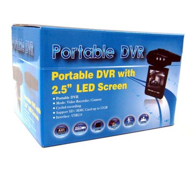 Cámaras portátiles portátiles de la caja negra DVR 6 IR LED del coche de HD DVR HD con 2,5" rotor de la pantalla 270° LS de TFT LCD