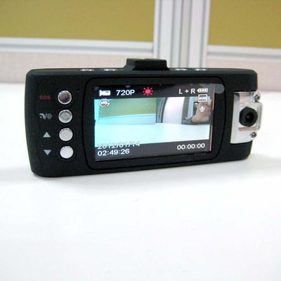2.7"レコーダーの保証車のブラックボックスの dvr のカメラを運転する tft スクリーン H.264 の hd の倍レンズ デュアル・チャネル 1080p
