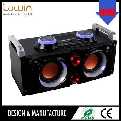Forme a música de baile el altavoz portátil del bluetooth con el &amp de la radio del fm; altavoz ligero llevado del bluetooth