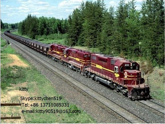 服装プロダクト、携帯電話 Accessorie のエカテリンブルク、モスクワ、ノボシビルスク Logistic Company へのロシアの鉄道輸送