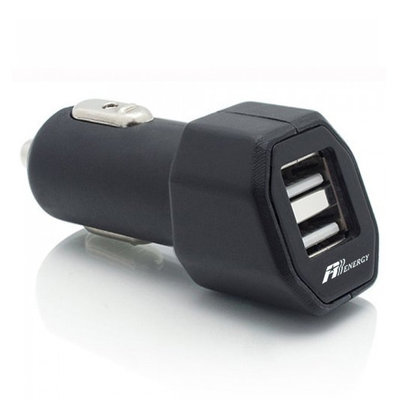 Bluetooth のヘッドホーンの黒電気旅行アダプター、5V 2 港 USB 車の充電器