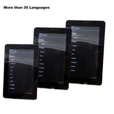PC negra de la tableta del androide 4,0 de Google de la pantalla del Lcd con el teléfono que llama Wm8850
