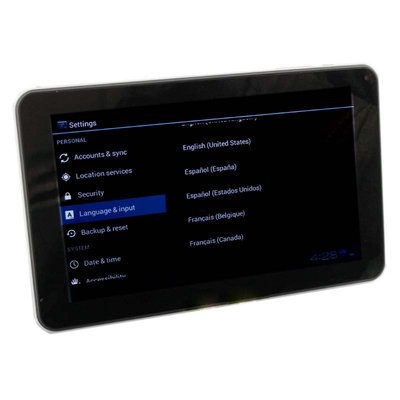 A13 1.5ghz CPU を搭載する白い Google のアンドロイド 4.0 のタッチパッドのタブレットの PC