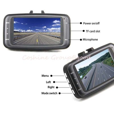 TFT スクリーン車のブラックボックス DVR の車のカメラ G センサー HDMI HD 1080P