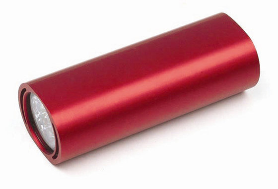 Super luminoso rojo aluminio 9 LED 3 AAA Mini LED linternas ND90042