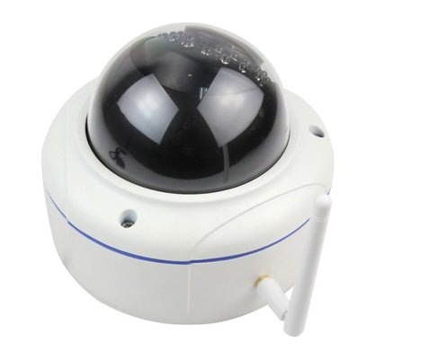 cámara IP inalámbrica a prueba de vandalismo de 2.0MP P2P Cmos con la ranura para la tarjeta SD 32G máximo de la visión nocturna