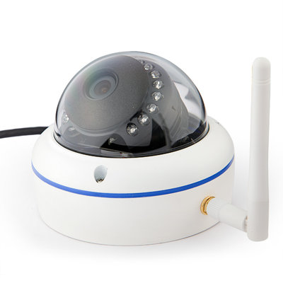 cámara IP inalámbrica de WIFI de la bóveda a prueba de vandalismo 1.0MP, ranura para la tarjeta SD de la ayuda