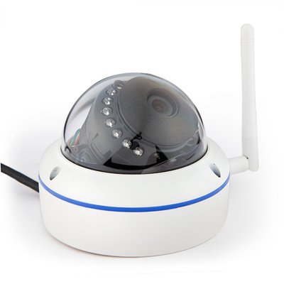 cámara IP inalámbrica de WIFI de la bóveda a prueba de vandalismo 1.0MP, ranura para la tarjeta SD de la ayuda