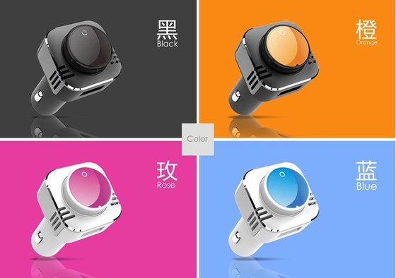 普遍的な車-白く/黒/オレンジ取付けられた無線 bluetooth のイヤホーン
