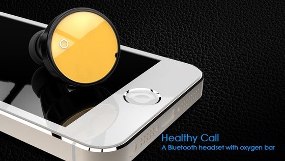 Auriculares bluetooth sin manos elegantes ultraligeros con el poder auto con./desc.