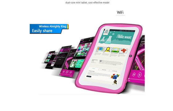 Estructura capacitiva de la tableta dual de la cámara del androide 4,2 de Wifi de los niños del Portable en Apps
