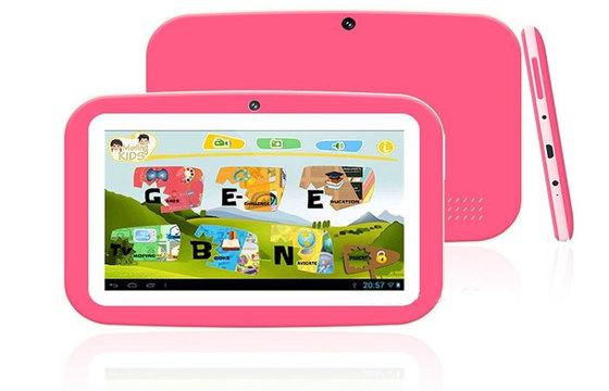 La base dual embroma rosa de las tabletas de Wifi