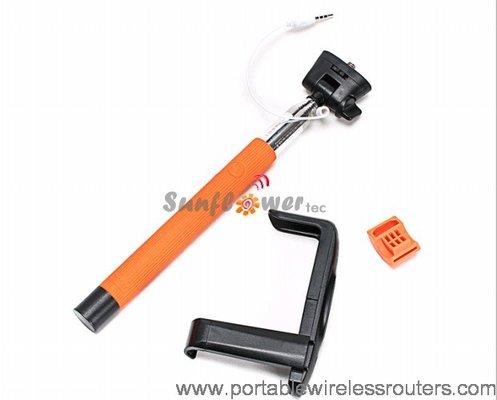 ワイヤー シャッター制御を用いるステンレス鋼の Monopod の Selfie 棒の携帯電話の付属品