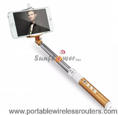 iPhone の携帯電話の付属品のためのカーボン繊維 Bluetooth Selfie Monopod