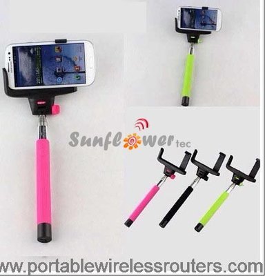 無線携帯電話の携帯電話の付属品 Monopod はポーランド人 Selfie を取ります
