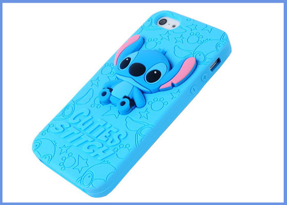 Marco accesorio precioso de la historieta de la puntada del silicón 3D del teléfono móvil para IPhone 6