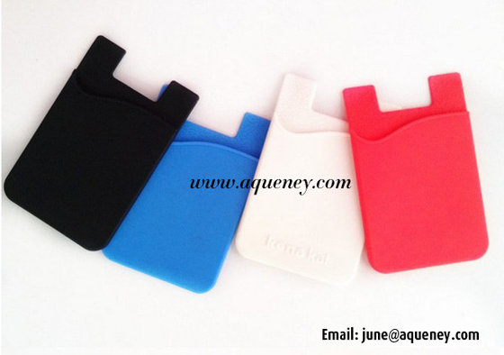 Compre accesorios vendedores calientes del teléfono móvil silicón colorido cartera elegante con la impresión del logotipo